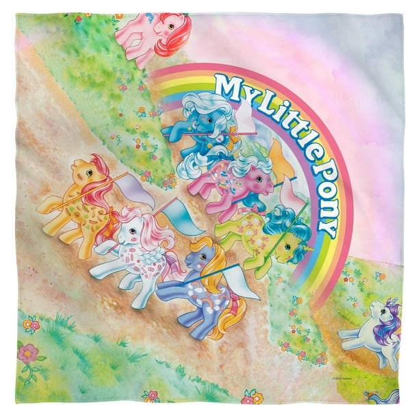Trevco - My Little Pony Retro - Classic Ponies - Bandana - 22" x 22 ...