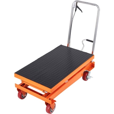 Heavy Duty Mobile Hydraulic Scissor Lift Table Carts Dolly with Foot ...