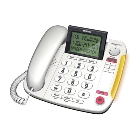 Uniden CEZ260 Loud and Clear Big Button Desktop Corded Phone with ...