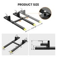 Yesfashion 60" 4000 Lbs Max Pallet Forks, Clamp On Tractor Bucket Forks ...