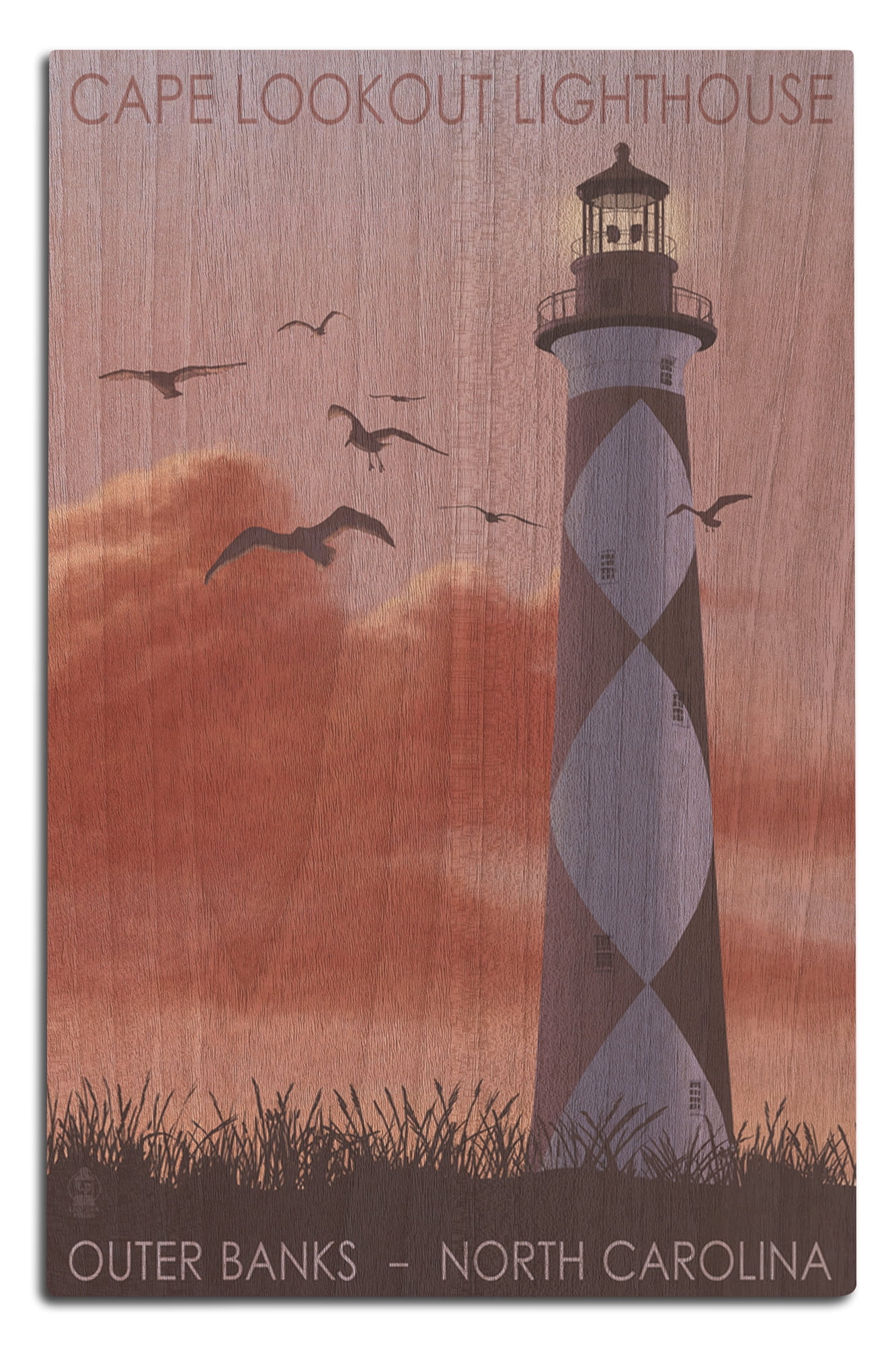Outer Banks, North Carolina, Cape Lookout Lighthouse and Sunrise Birch ...