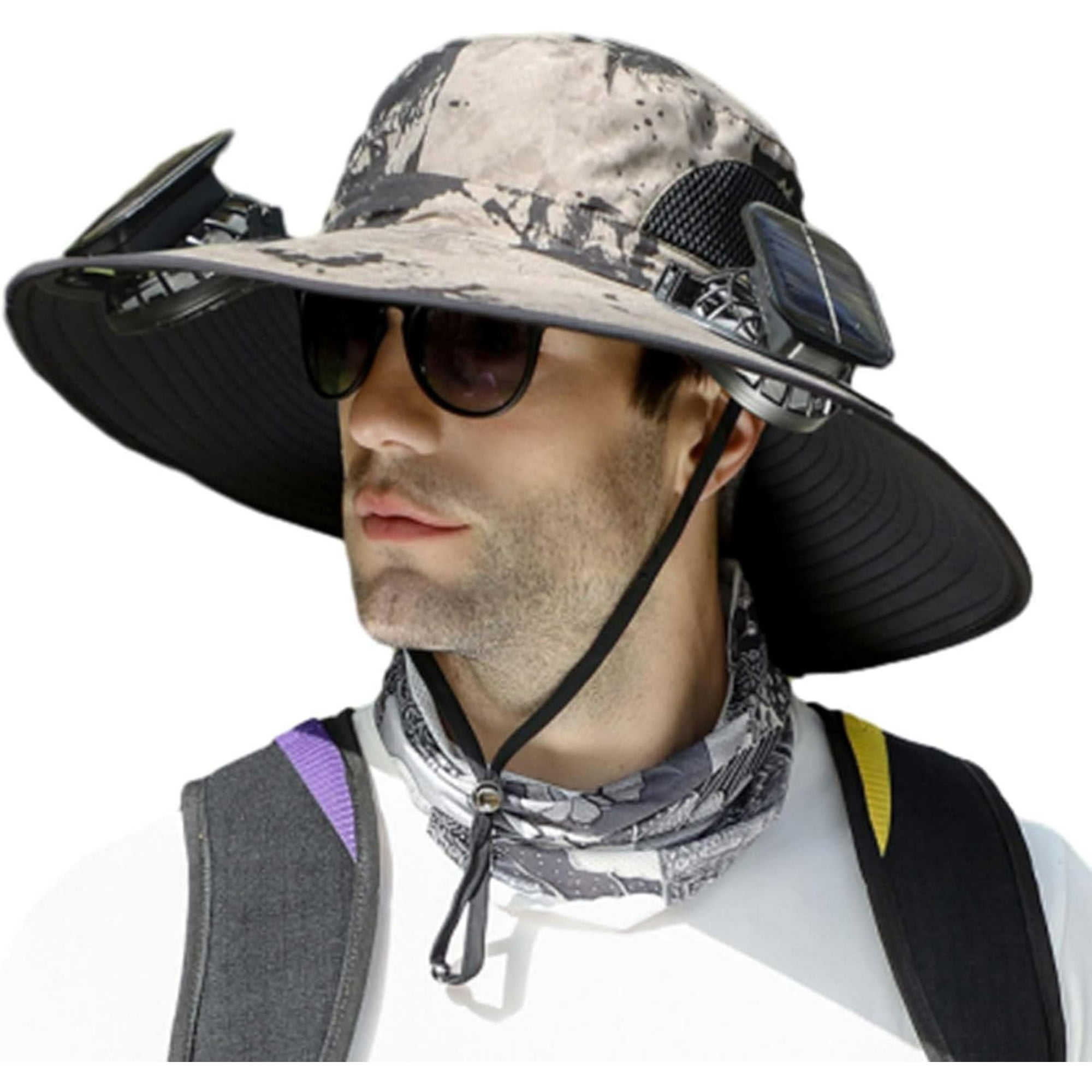 Click here for Sibebed Wide Brim Solar Powered Fan Hat  Hat With... prices