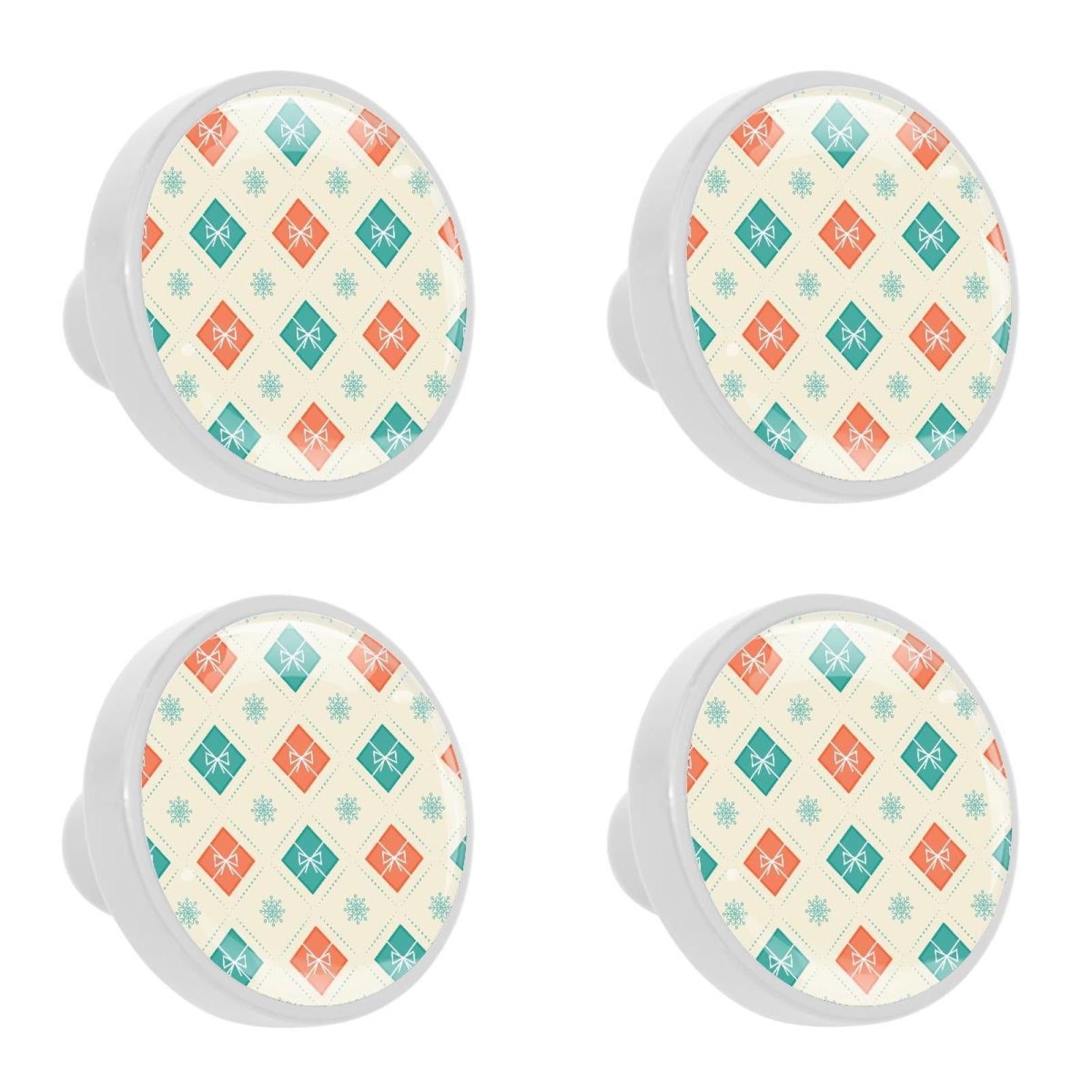 4 Pcs Christmas Knobs for Kitchen Cabinet Cupboard Dresser Bookcase ...