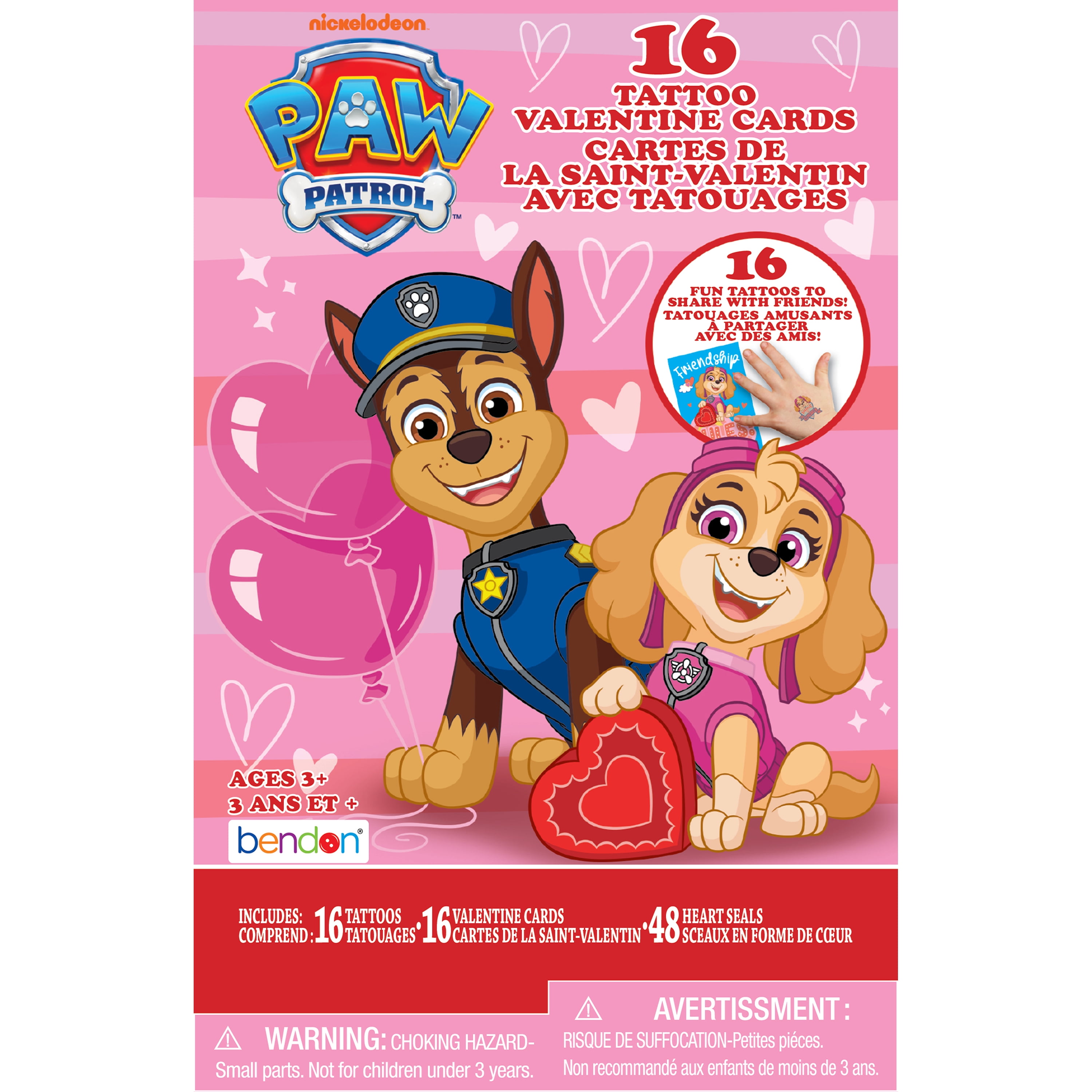 PAW Patrol Valentine’s Day Cards, 16 Classroom Exchange Greeting Cards ...