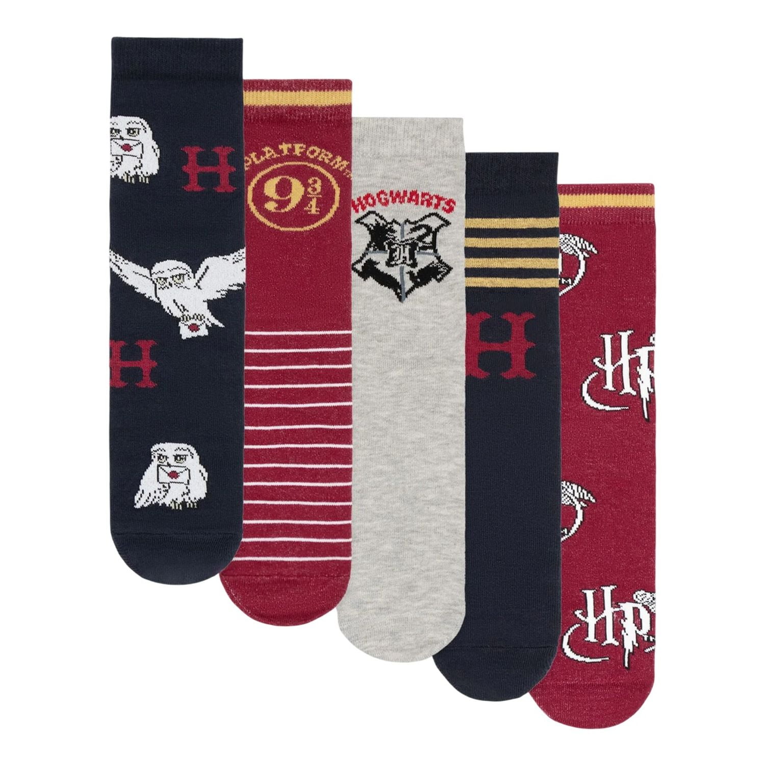 Click here for Harry Potter Womens Hogwarts Calf-Length Socks (Pa... prices