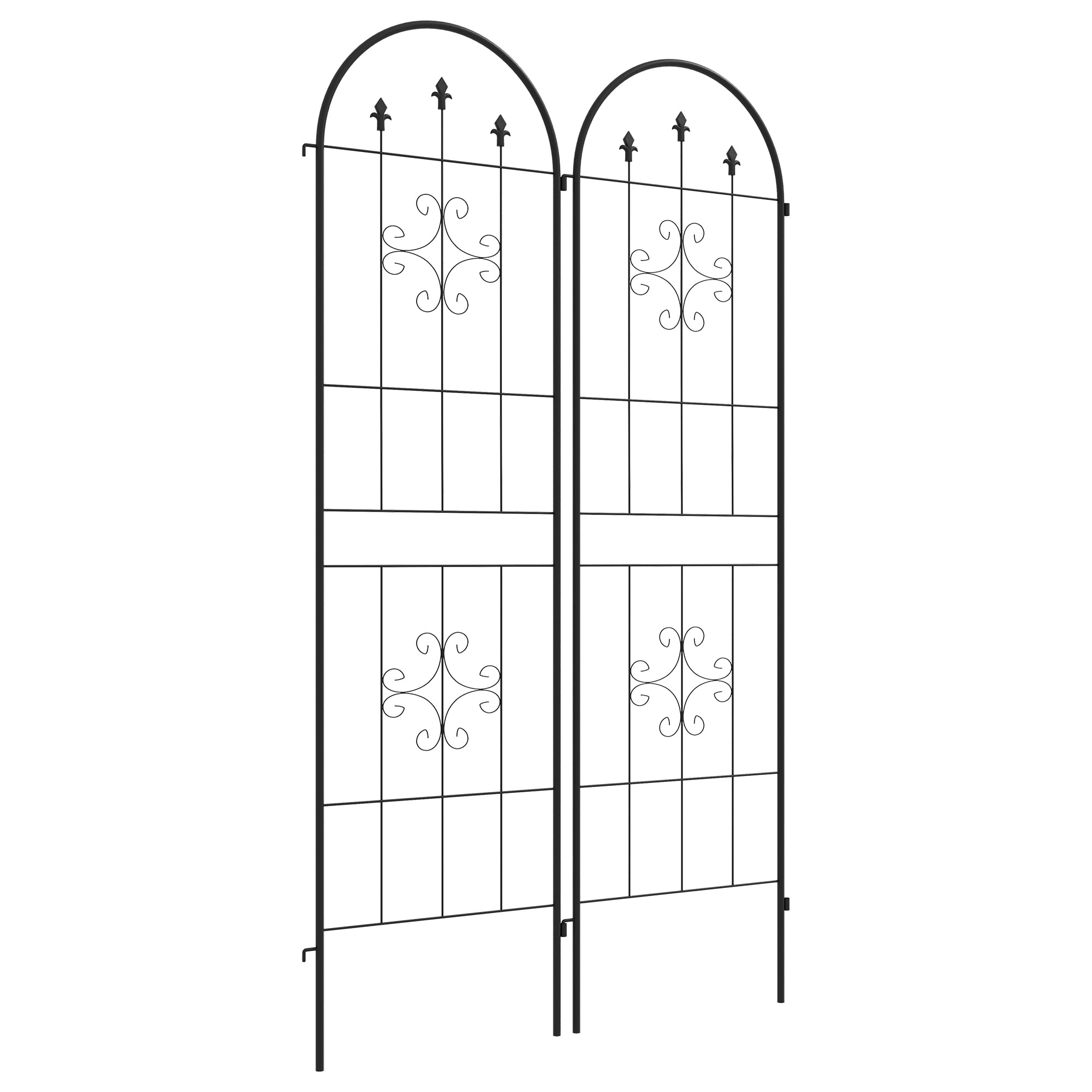 Click here for Outsunny Set Of 2 Garden Trellis Metal Trellis For... prices