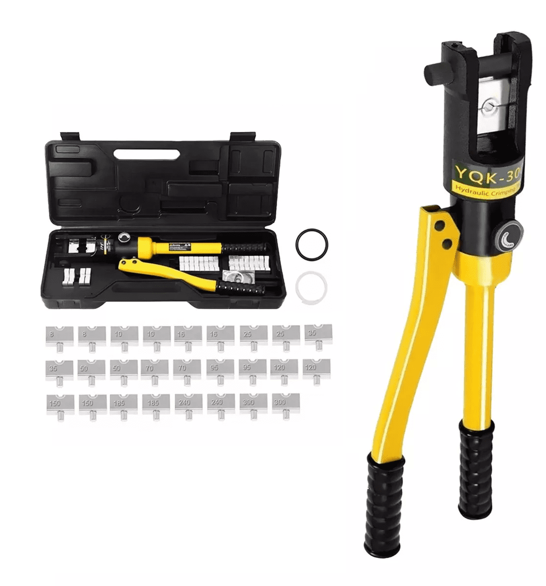 16 Ton Ponchadora Pinza Hidraulica Set 34 Pzs Dados 4-300mm | Walmart ...