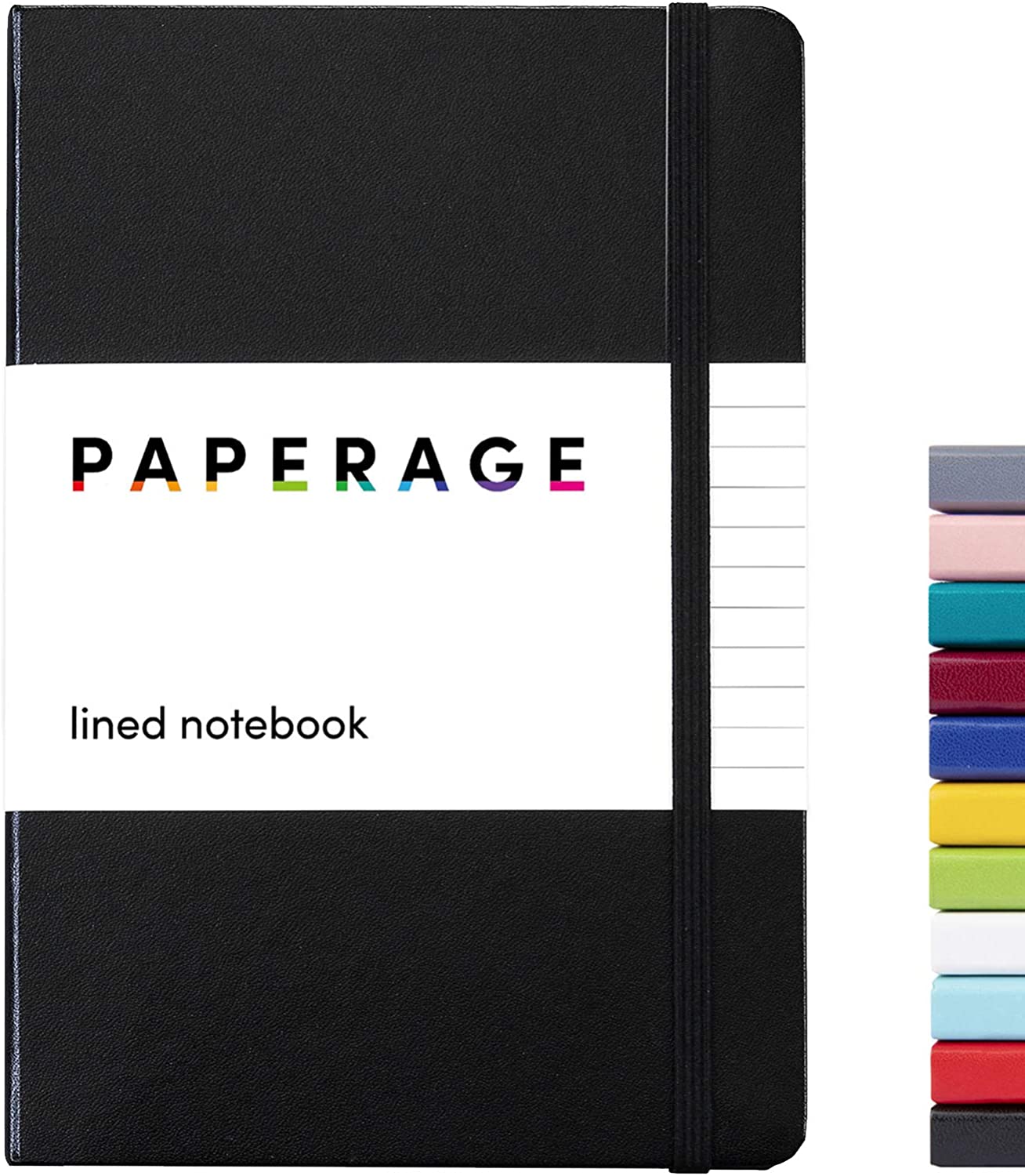 Lined Journal Notebook, Hard Cover, Medium 5.7 X 8 Inches, Thick Paper ...