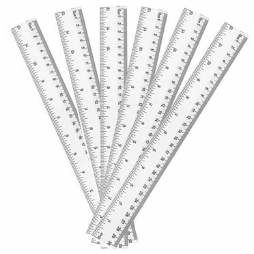 Walmart 18" Clear Flexible Acrylic Ruler, Standard/Metric, Inches/mm ...