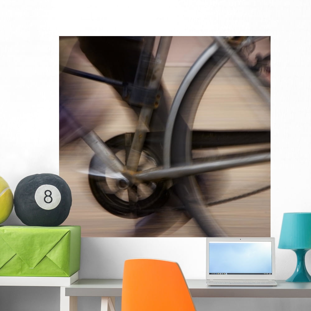 Cycling Blur Wall Mural by Wallmonkeys Peel and Stick Graphic (36 in W ...