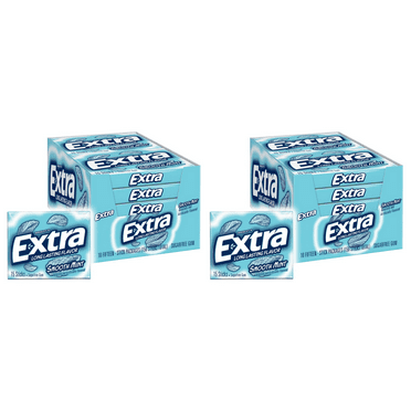 Extra Smooth Mint Sugarfree Gum 15 Count (Pack of 10) - Walmart.com