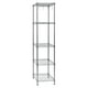Muscle Rack 5 Tier Wire Shelving Unit with Hooks in Silver - Walmart.com
