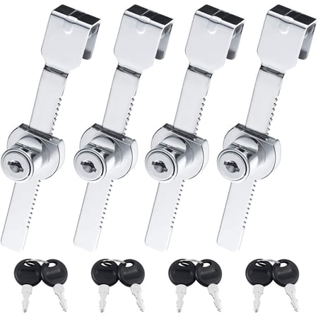 YDJKET 4 Pieces Terrarium Display Cabinet Sliding Glass Door Lock ...
