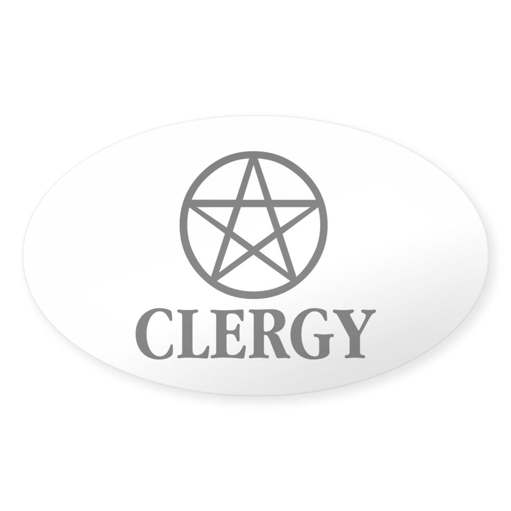 CafePress - Wicca Clergy Sticker - Sticker (Oval) - Walmart.com
