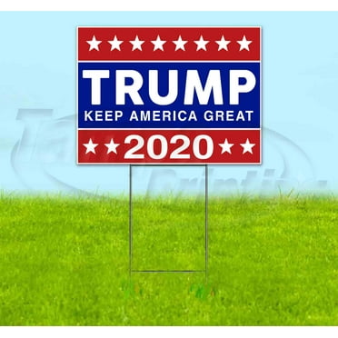 President Donald Trump Big Head Yard Sign, 19" x 14" - Walmart.com