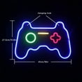 Rzvnmko Gamepad-Shaped Neon Sign, LED Lights for Game Room, Bedroom ...