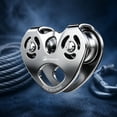 JWQFBC Double Axle Pulley Heavy Duty Overhead Cable Run Trolley 3000 Kg ...