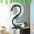 Silver Foil Number Balloon by Celebrate It™ - Walmart.com