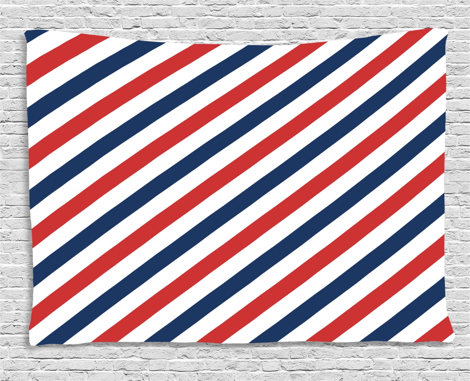 Harbour Stripe Tapestry, Vintage Barber Pole Helix of Colored Stripes ...
