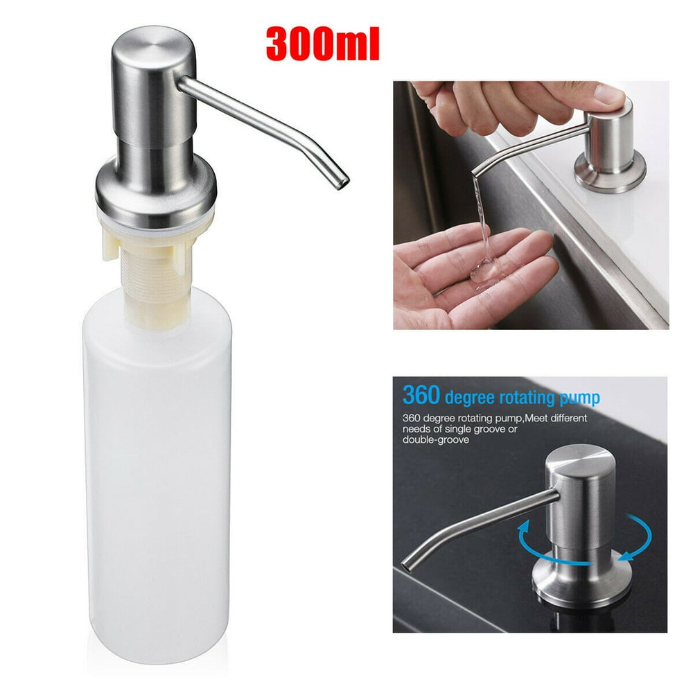 Kitchen Sink Soap Dispenser ,Stainless Steel Liquid Hand Lotion Shampoo ...