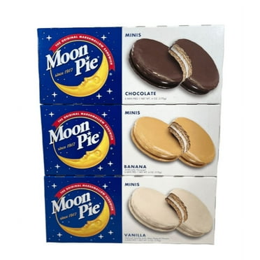 Moon Pie Original Chocolate Marshmallow Sandwich Snack, Single Decker ...