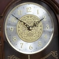 Seiko Stately Dark Brown Solid Oak Case Wall Clock with Pendulum and ...