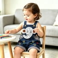FRSASU Toddler Girls Cartoon Denim Short Overalls Cute Doll Pattern ...