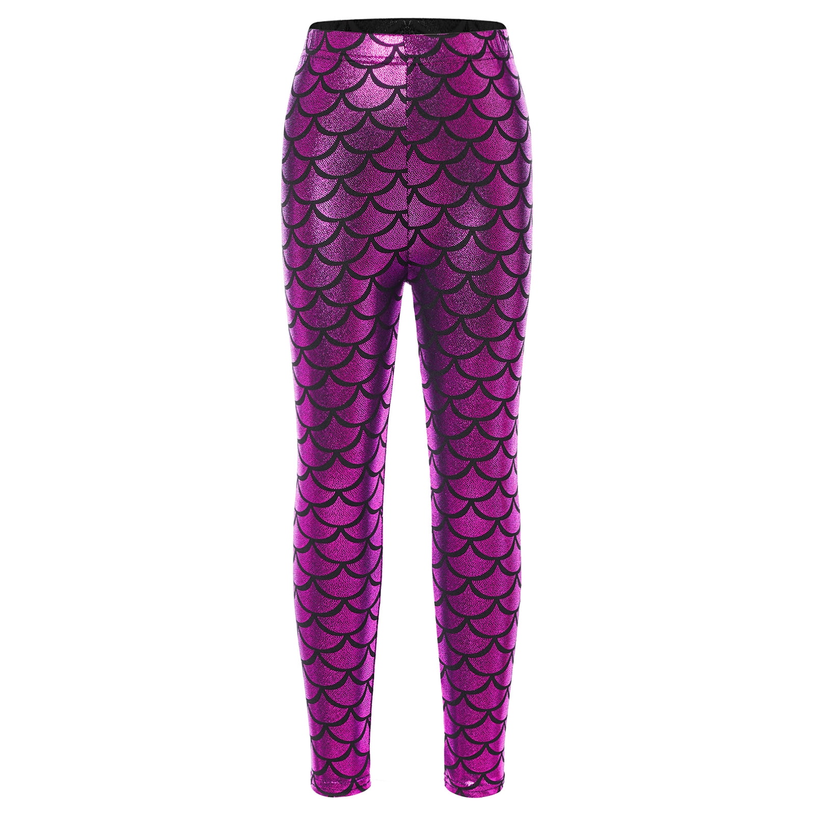 Click here for Rswnyirn Kids Girls Mermaid Leggings Shiny Metalli... prices