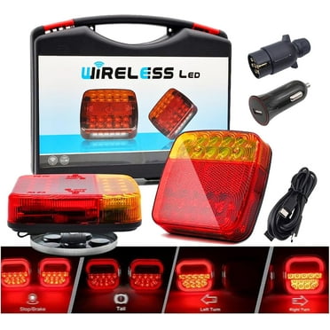Wireless Magnetic Trailer Lights Kit – Waterproof LED Tail Lights With ...