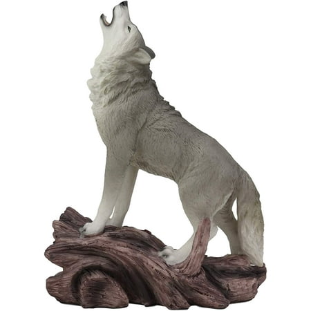 Ebros Gift Large Cries of The Night Howling Alpha Gray Wolf Statue 12 ...