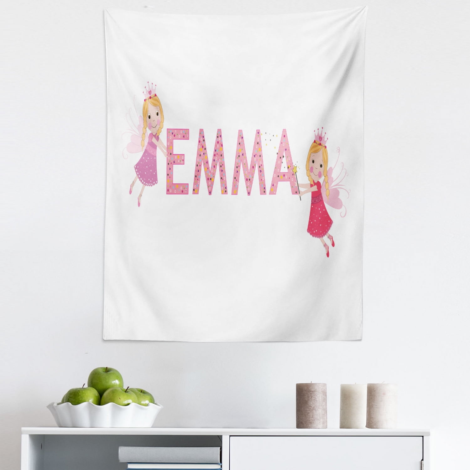 Emma Tapestry, Cartoones Holding a Popular Widespread Girl Name with ...