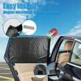 4-Pack Magnetic Car Window Sun Shades – Blackout Privacy Curtains for ...