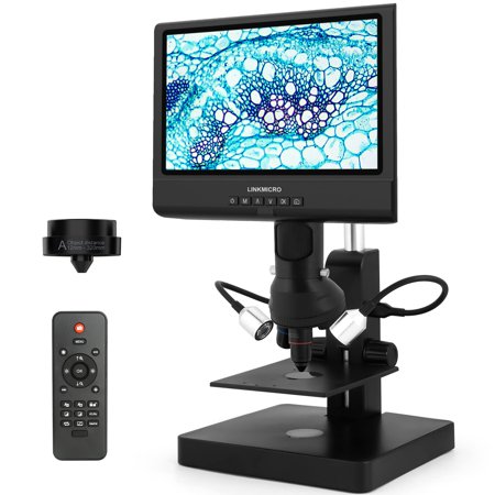 10 inch 3 Lens Digital Microscope for Adults IPS FHD 1000X LINKMIcRO ...