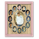 School Years Picture Frame - Oval Collage - Holds 2x3 Wallet Photos - K ...