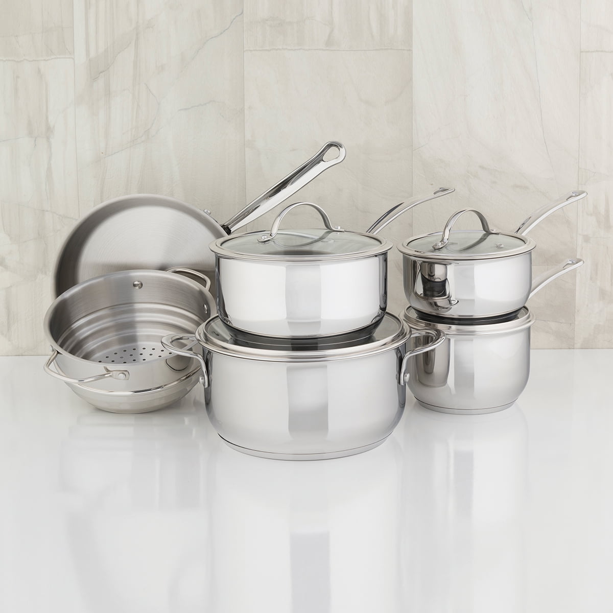 Click here for Meyer Nouvelle 10-Piece Stainless Steel Cookware S... prices