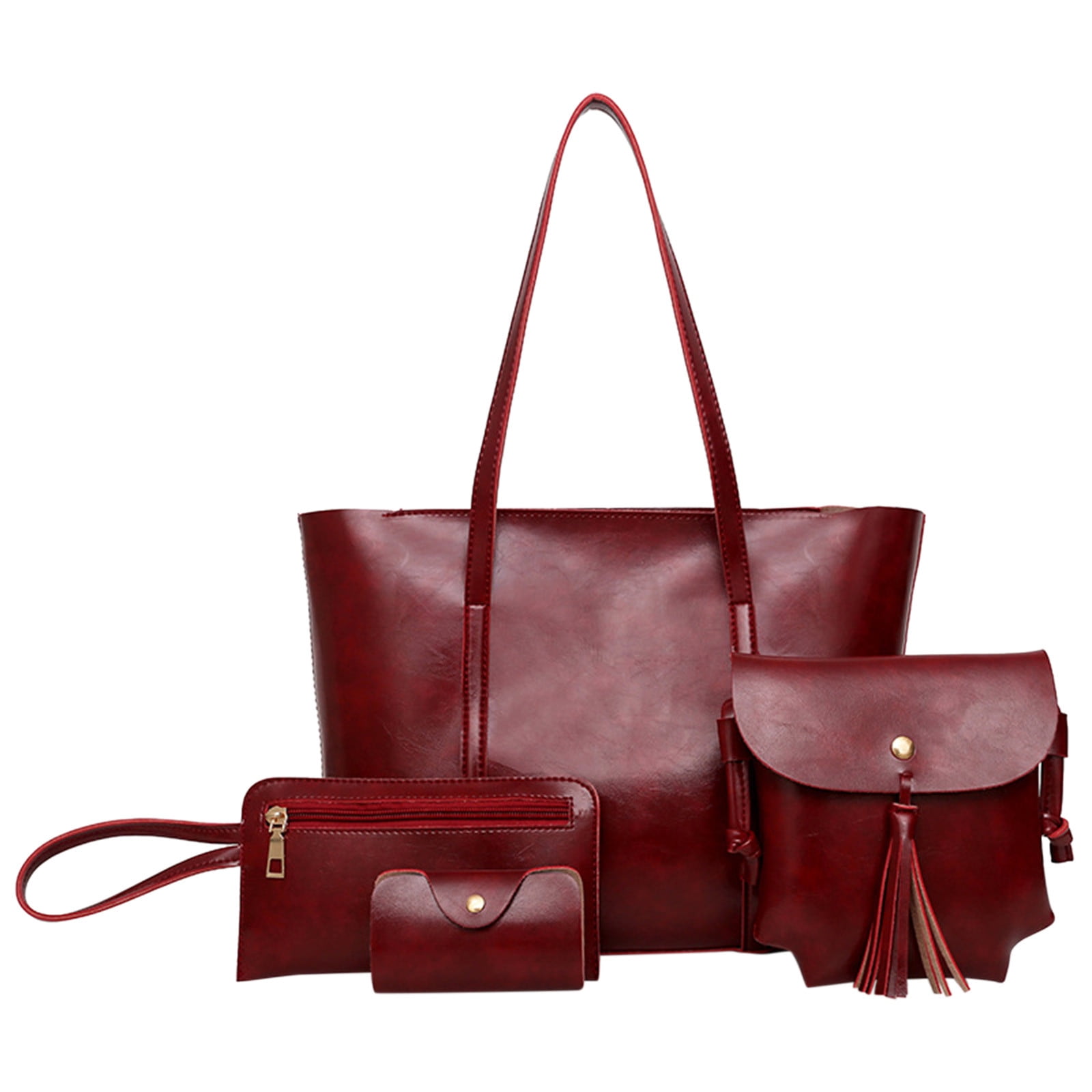 Click here for Hhsfuzhuangggg Leather Casual Women Handbag 4 Piec... prices