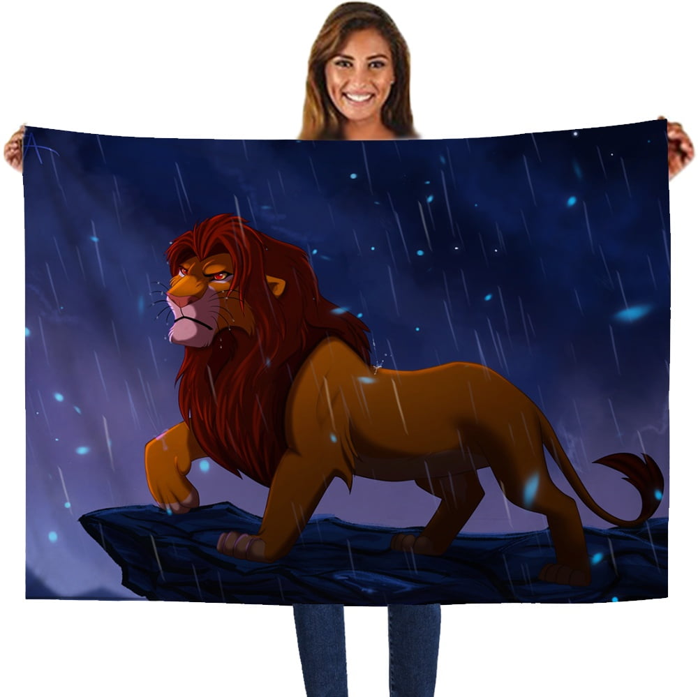 The Lion King Simba Blanket Warm Beds Sofa Summer Bed Throw Cover Plush ...