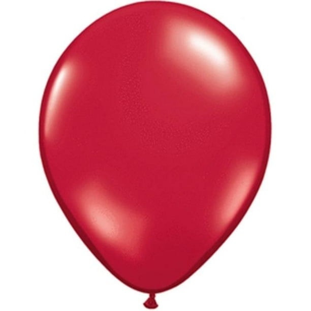 11 in. Ruby Red Latex Balloon - 25 Count - Walmart.ca