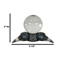 Wicca Psychic Raven Skulls Sacred Geometry Crystal Glass Gazing Ball ...