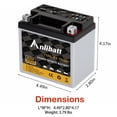 ANLIBATT YTX5L-BS AGM PowerSport Battery 12 Volts, 100 CCA Maintenance ...