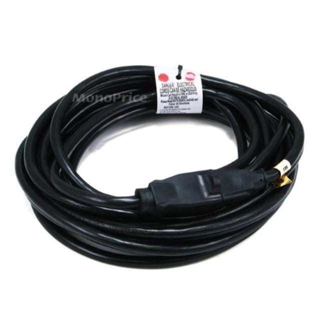 16AWG Power Extension Cord Cable - SJT 16/3C NEMA 5-15P TO NEMA 5-15R ...