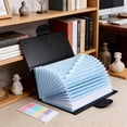 A4 Mini Accordion File Folder | Plastic Document Organizer for Bills ...