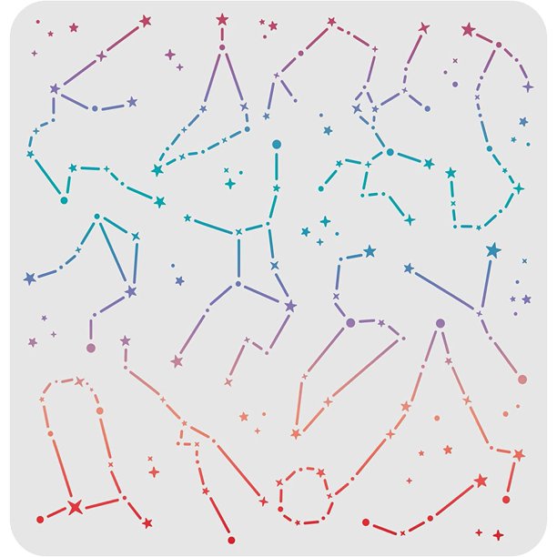 Constellation Drawing Painting Stencils Templates (11.8x11.8 inch ...