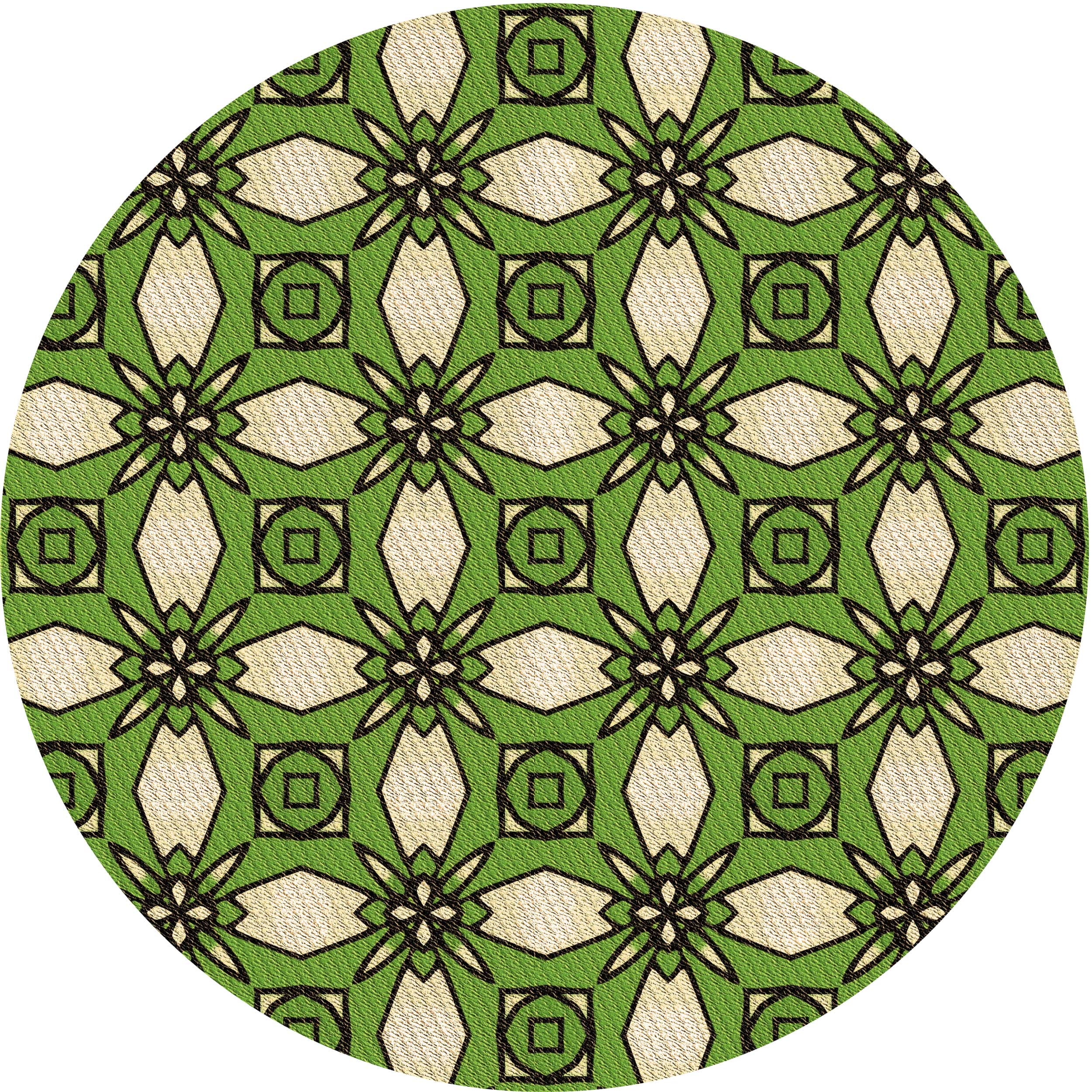 Ahgly Company Machine Washable Indoor Round Transitional Army Green ...