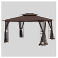 13x10 Outdoor Gazebo Canopy Tent, Double Roof, Mosquito Netting, Patio ...