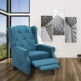 LVUYOYO Wingback Recliner Chair Push Back Arm Chair with Heat and ...
