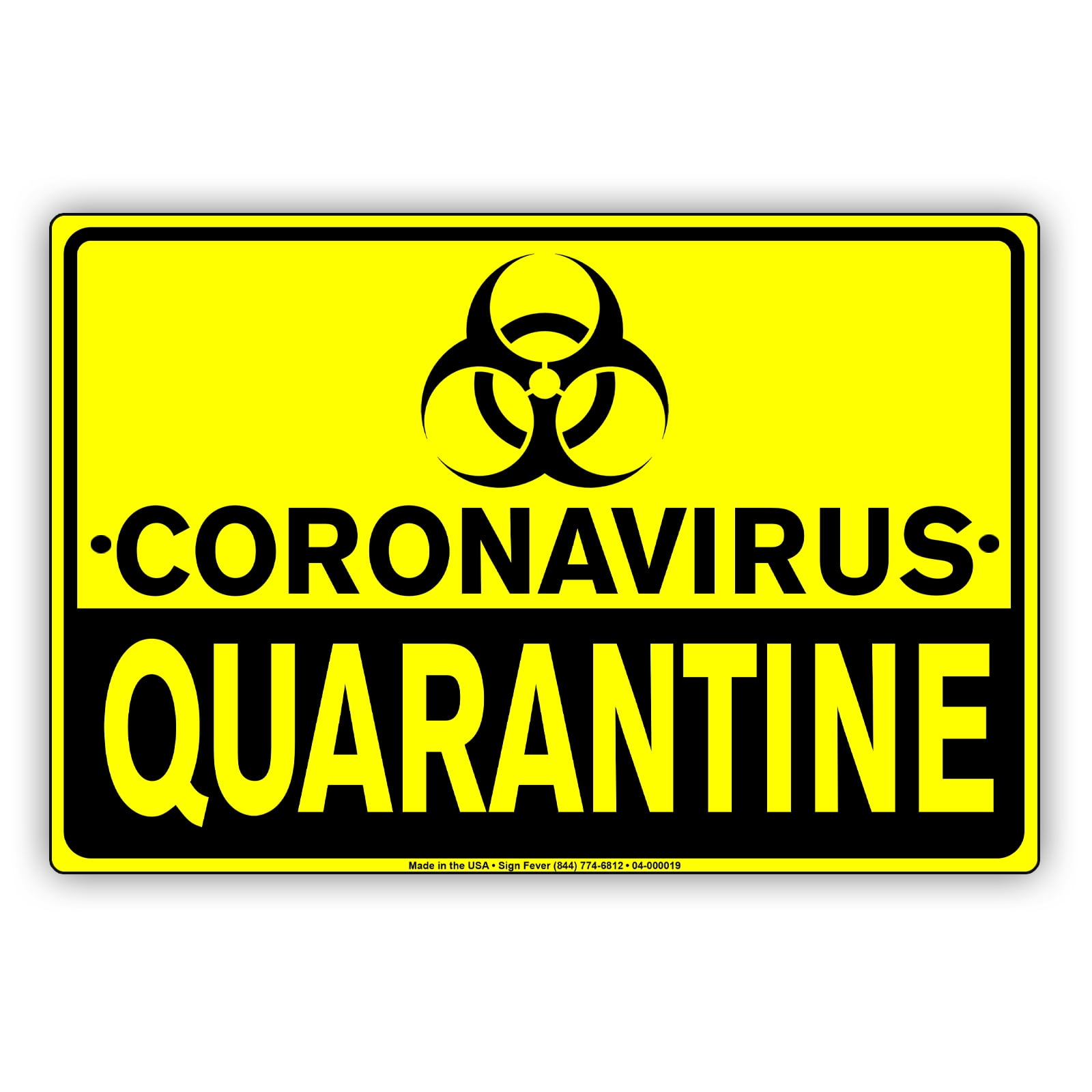 Warning Quarantine Contagious Disease Notice Outdoor Health And Safety Aluminum Sign 18x24