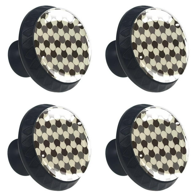 4 Pcs Distorted Checker Board Knobs for Kitchen Cabinet Cupboard ...