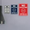 Portrait Round No Soliciting Seriously it is Very Annoying Sign (Black ...