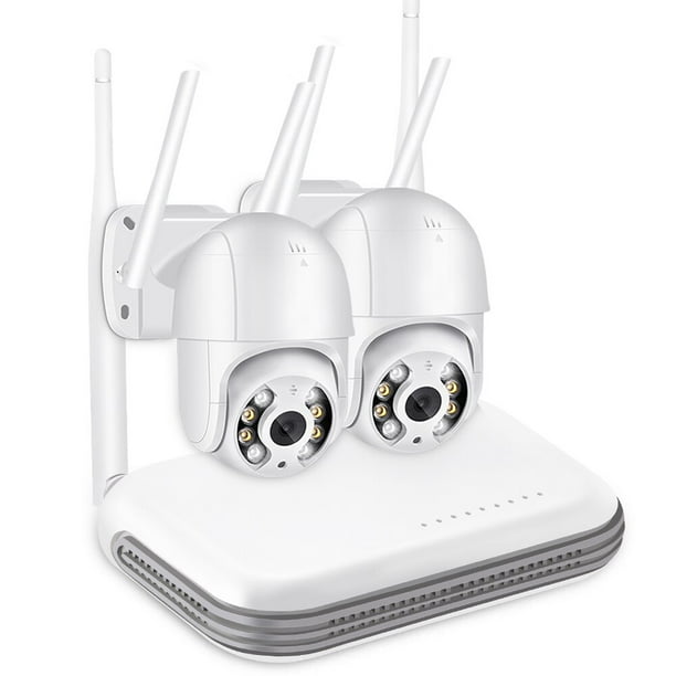 Sistema inalámbrico de videovigilancia de seguridad para exteriores, Kit de videovigilancia de ...
